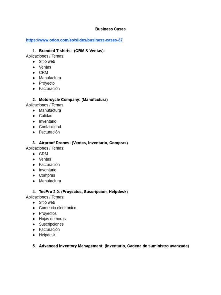 Business Cases Education Program | PDF | Informática