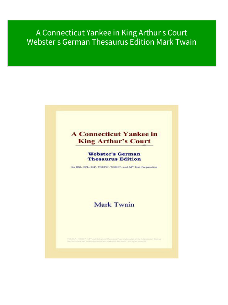 (FREE PDF Sample) A Connecticut Yankee in King Arthur S Court Webster S ... (FREE PDF Sample) A Connecticut Yankee in King Arthur S Court Webster S ...