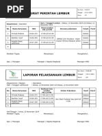 Form Lembur Karyawan dan Proyek | PDF