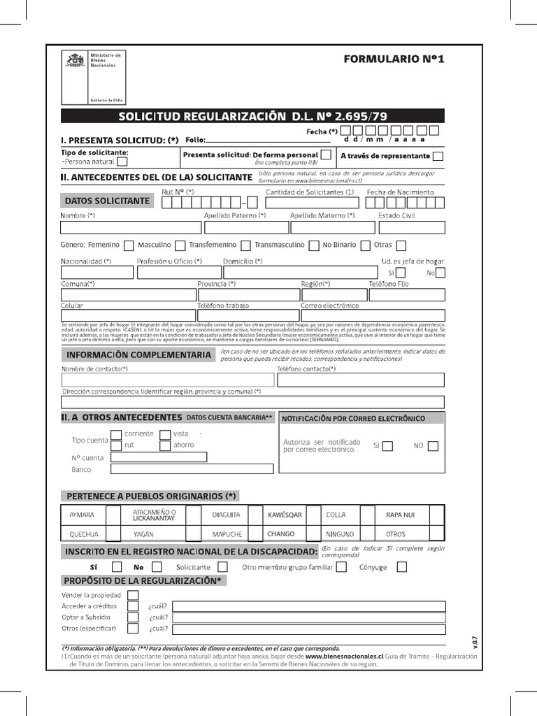 Formulario N°1 | PDF