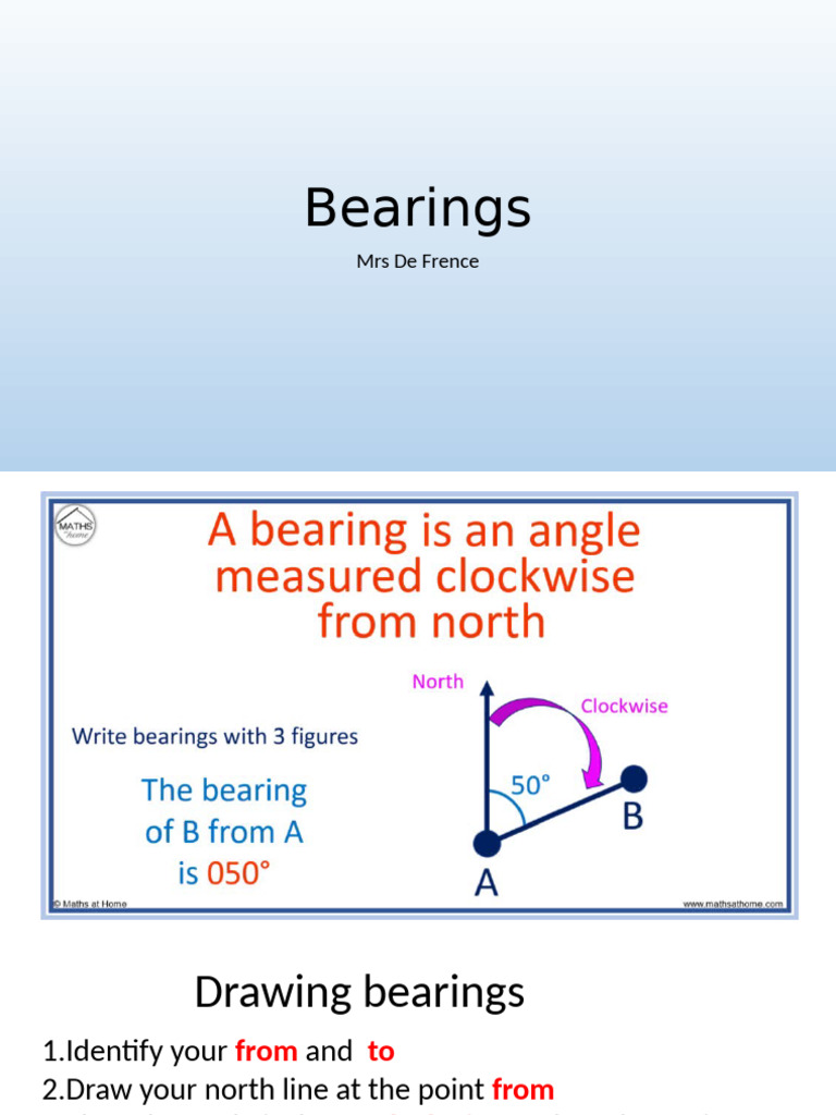 Understanding Bearings and Angles | PDF