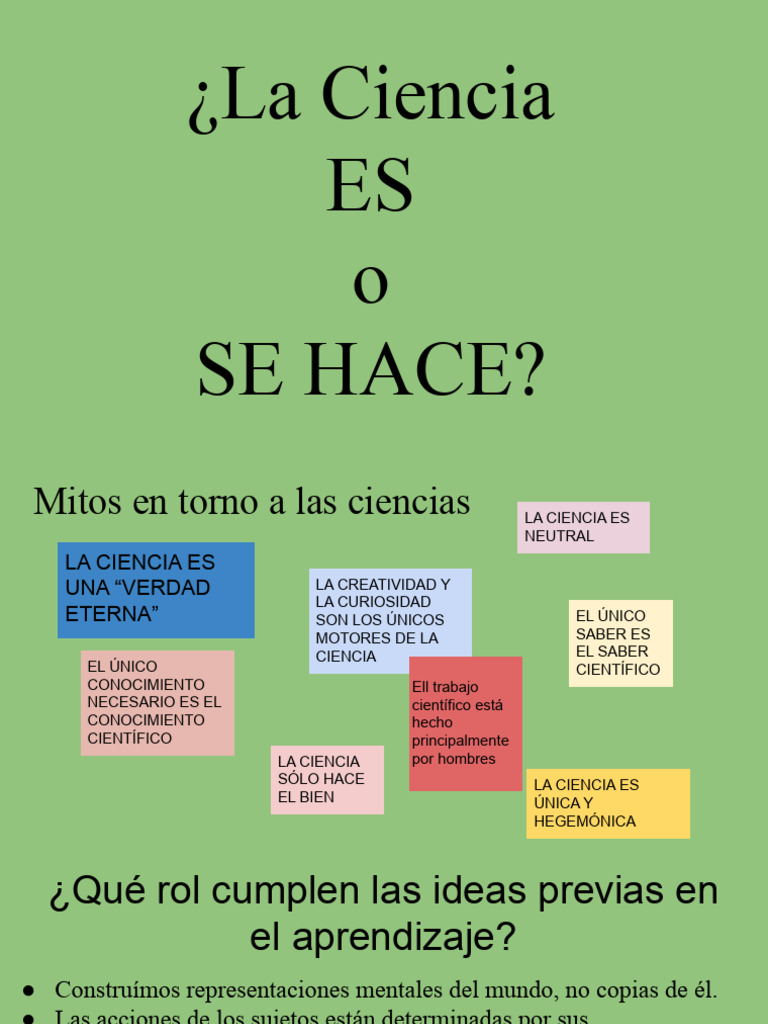 Mitos y realidades de la ciencia moderna | PDF | Conocimiento | Teoría