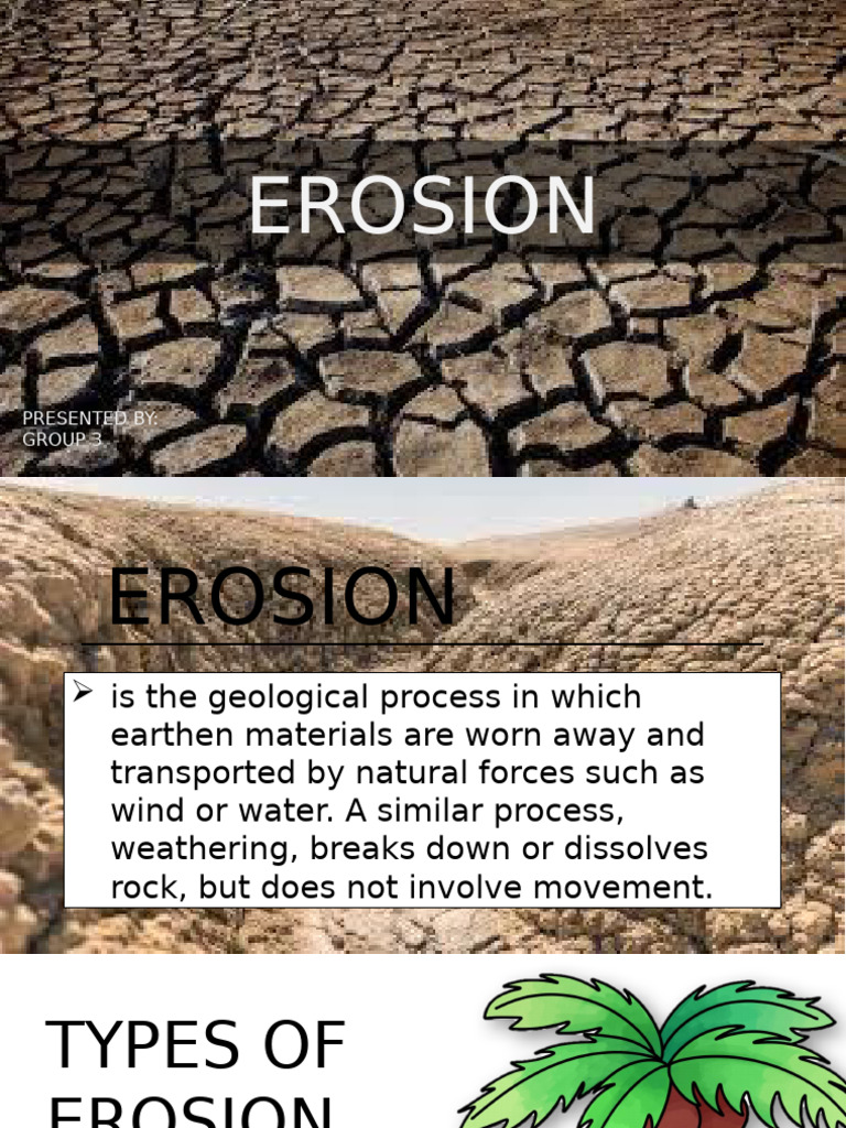 Erosion Presentation of Group 3 in Elsc | PDF | Erosion | River