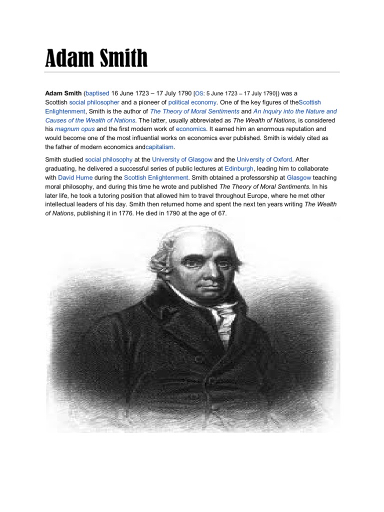 The Father of Modern Economics: An Introduction to the Life and Works ...