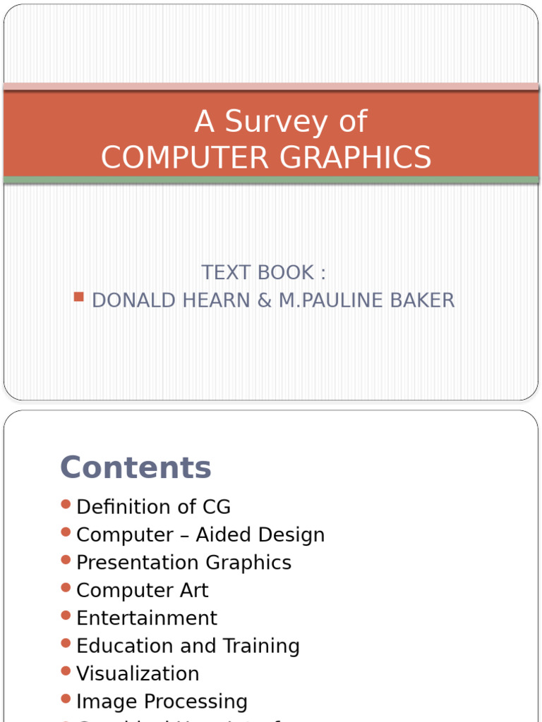 module 1 | PDF | Visualization (Graphics) | Computer Graphics