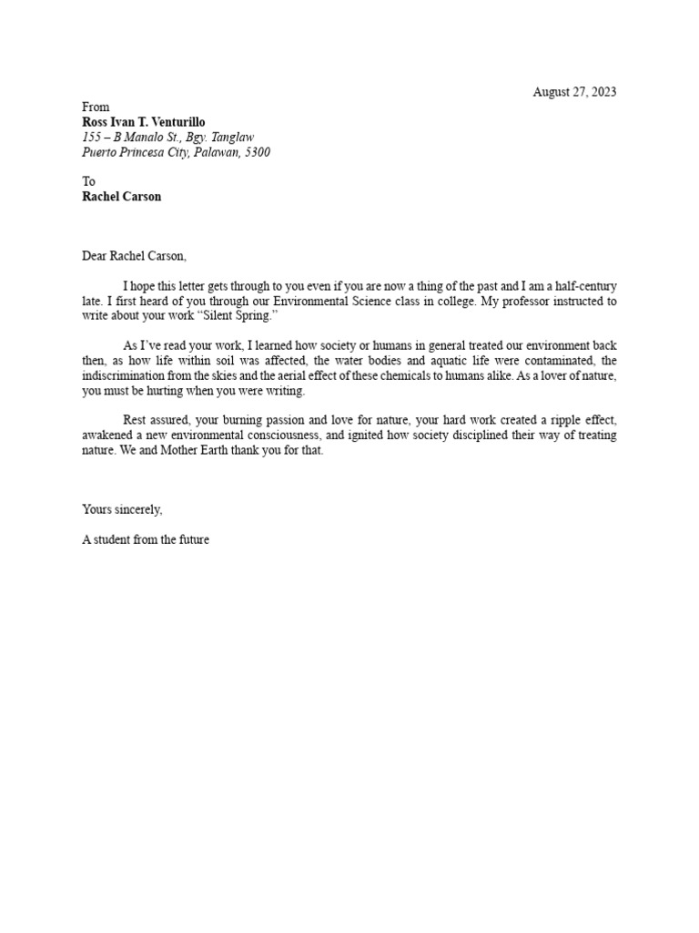 Response Letter | PDF | Art