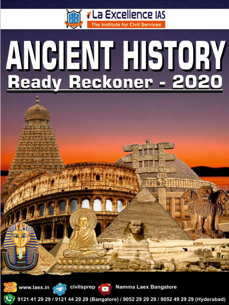 La Ex Ancient History Ready Reckoner RRP 2020. | PDF | Vedas | Paleolithic