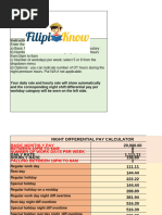 How To Compute Night Shift Differential | PDF | Overtime | Working Time