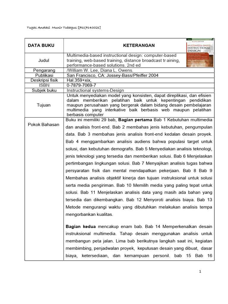 Contoh Anotasi Buku | PDF | Seni | Komputer