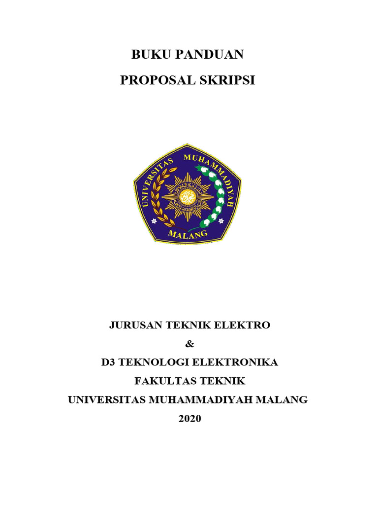 Panduan Proposal Skripsi Teknik Elektro | PDF | Teknologi & Rekayasa