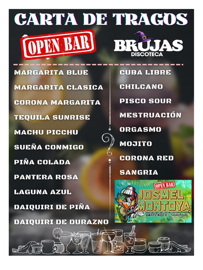 Carta de Tragos | PDF