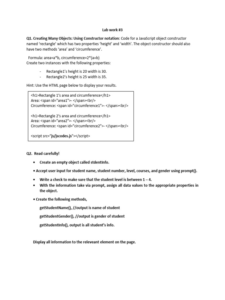 Lab 3 | PDF | Computers
