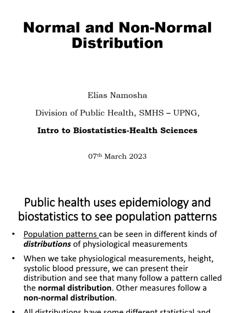 Lecture 4 - Normal and Nonnormal Dist - HS - 070323en | PDF | Quartile ...