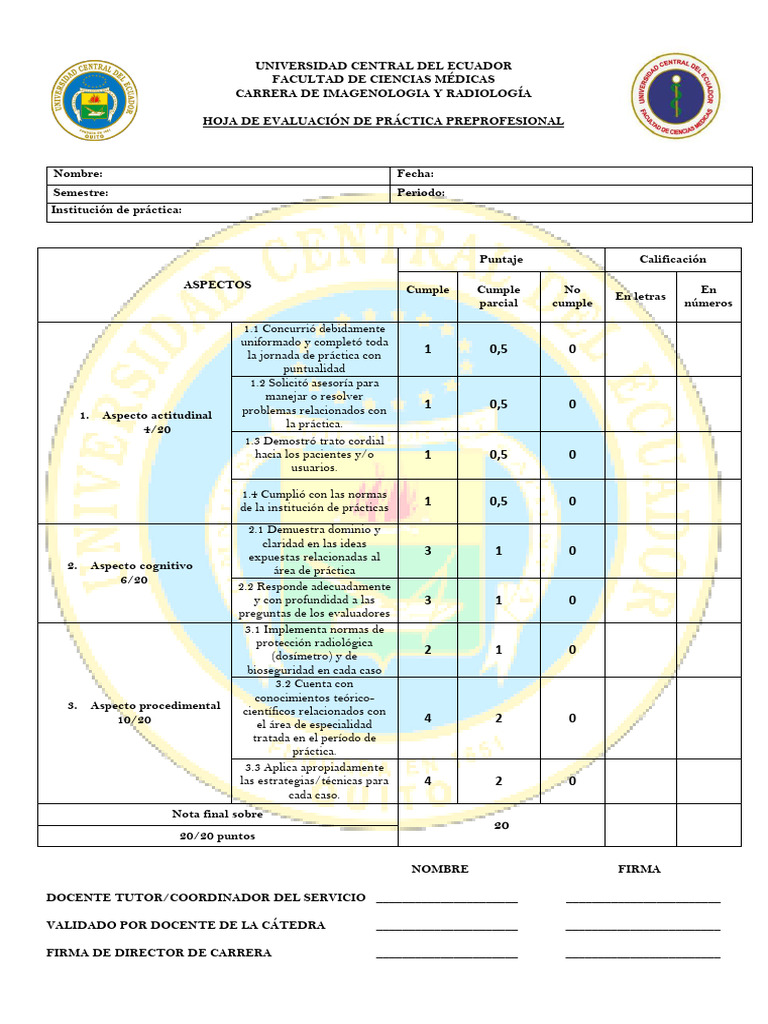 Anexo 7 - Rubrica de Practicas | PDF