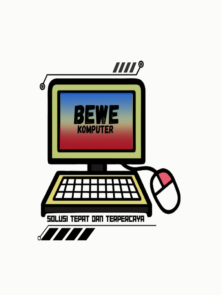 Yellow Blue White Modern Computer Store Logo | PDF