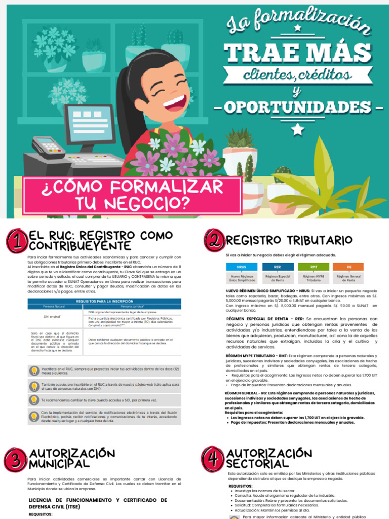 Como Formalizar Tu Negocio | PDF | Finanzas y dinero | Derecho