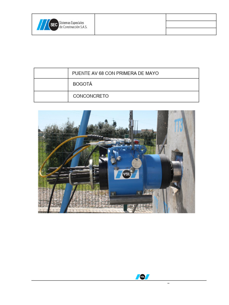 Procedimiento de Tensado de Concreto | PDF | Hormigón | Ingeniería de ...