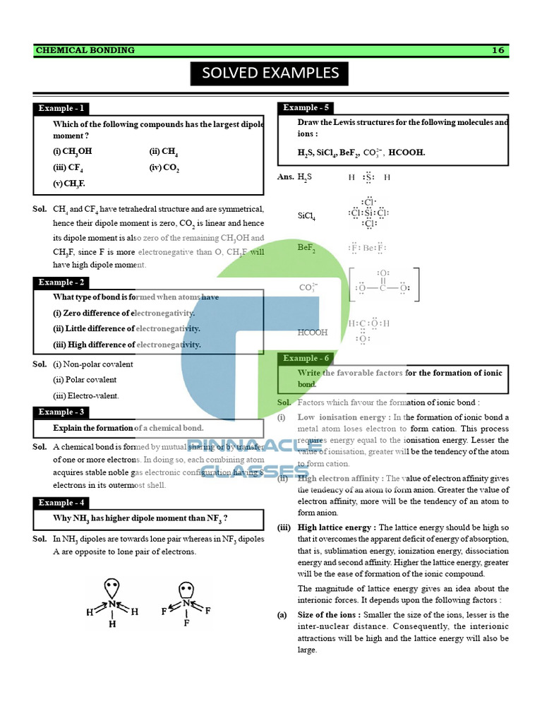 CH 3. Chemical Bonding (Chem +1) | PDF | Chemical Bond | Ion