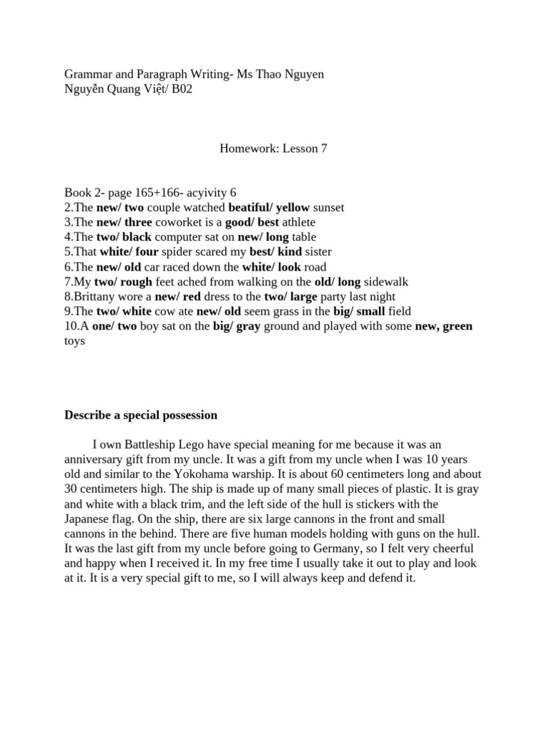 GPW - HW Lesson 7 | PDF