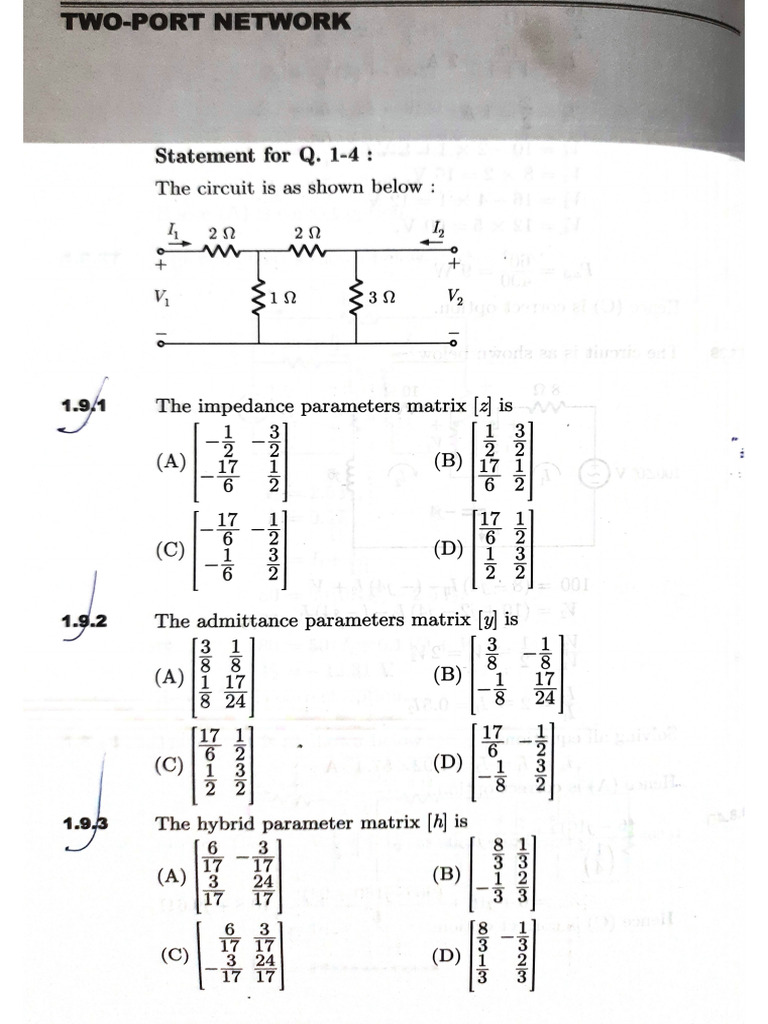 Two Port Networks Pdf