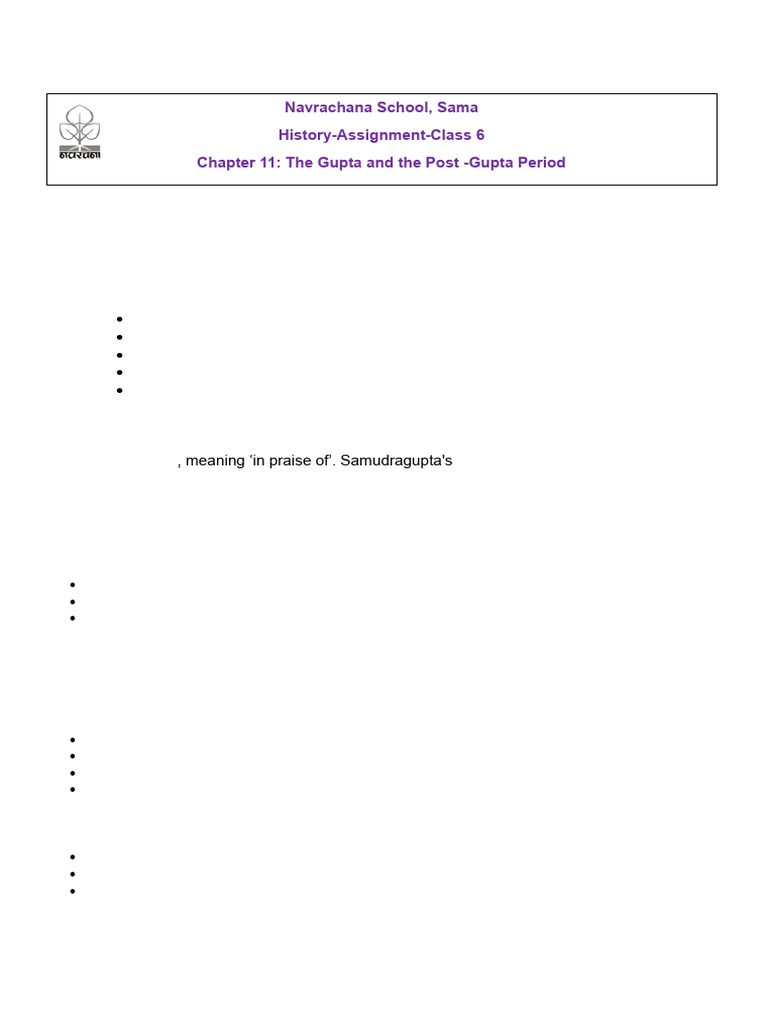 Samudragupta's Prashasti Explained | PDF