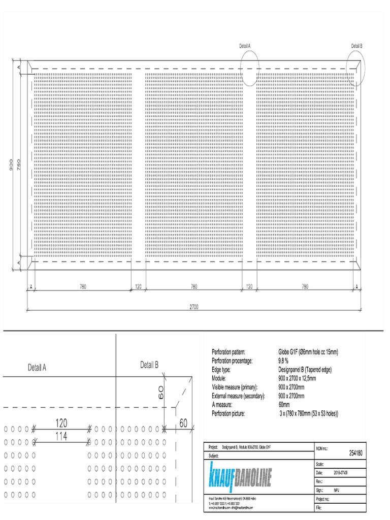 Designpanel - Perforation Details - en | PDF