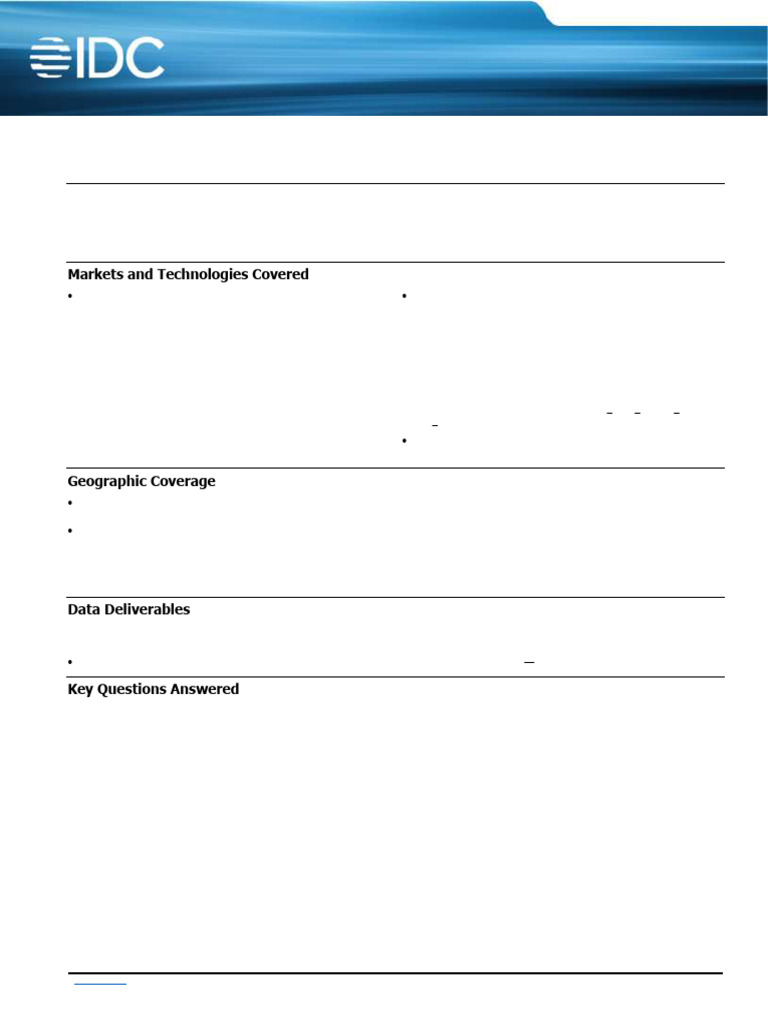 IDC Worldwide Big Data and Analytics Spending Guide - 2023 Jul | PDF ...