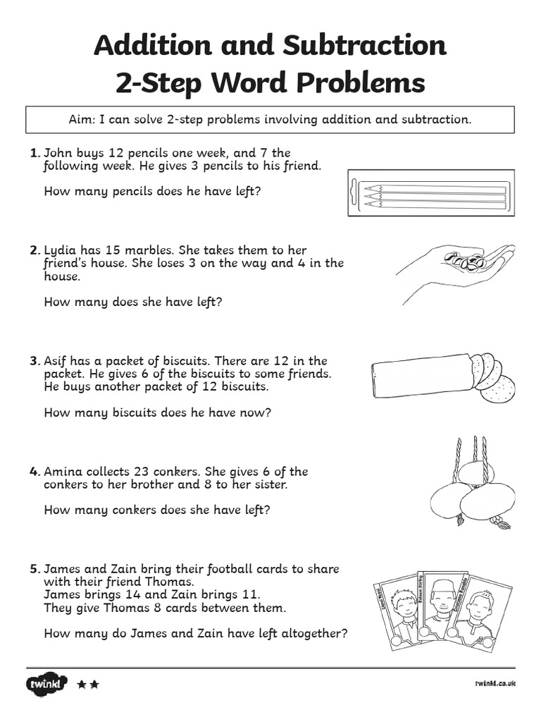 2 Step Word Problem Challenge | PDF | Foods