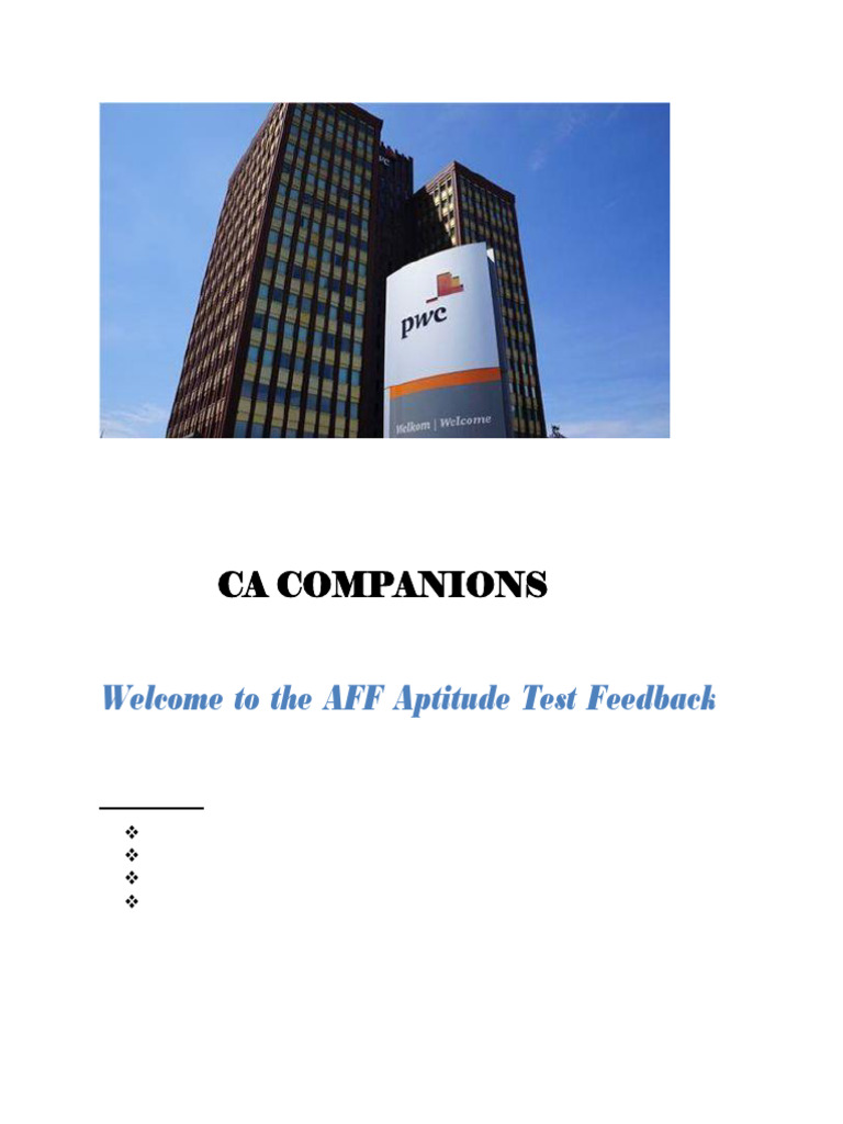 AFF Appttude Test Questions | PDF | Multiple Choice