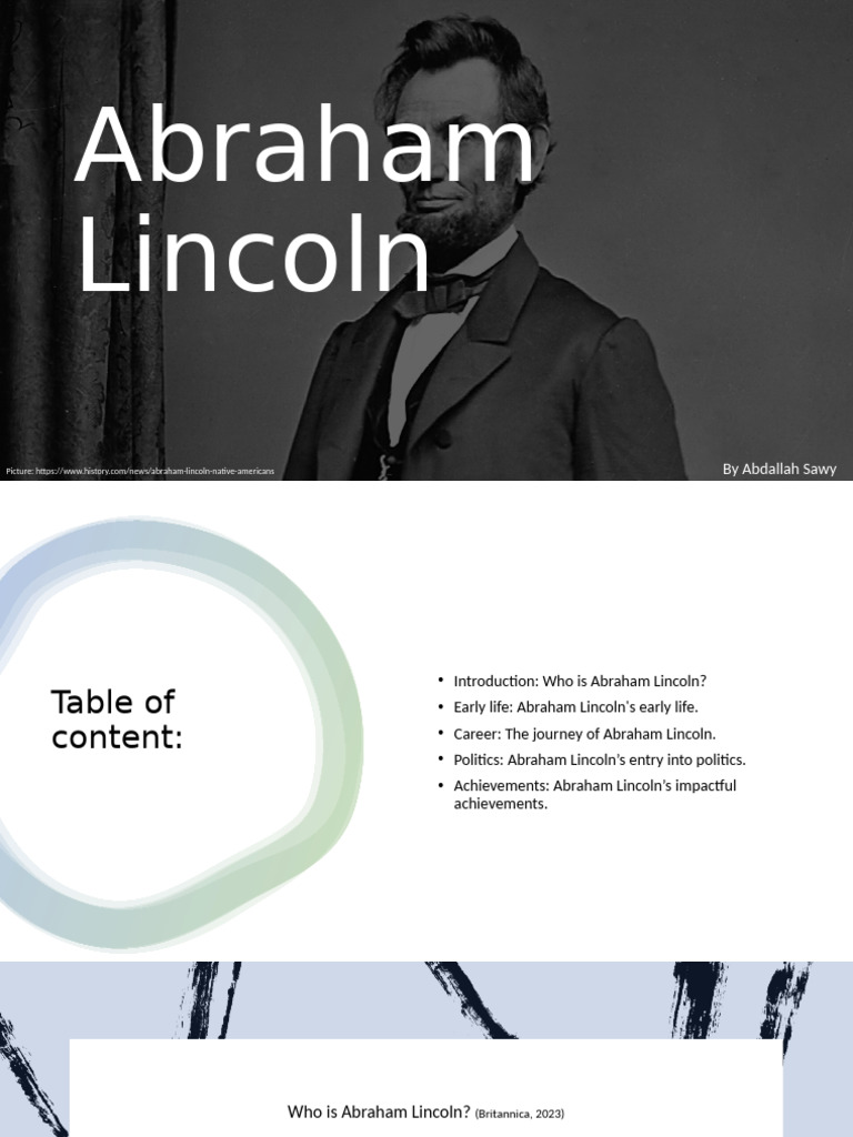 Abraham Lincoln ENGL 0210 | PDF | Abraham Lincoln | Thirteenth ...