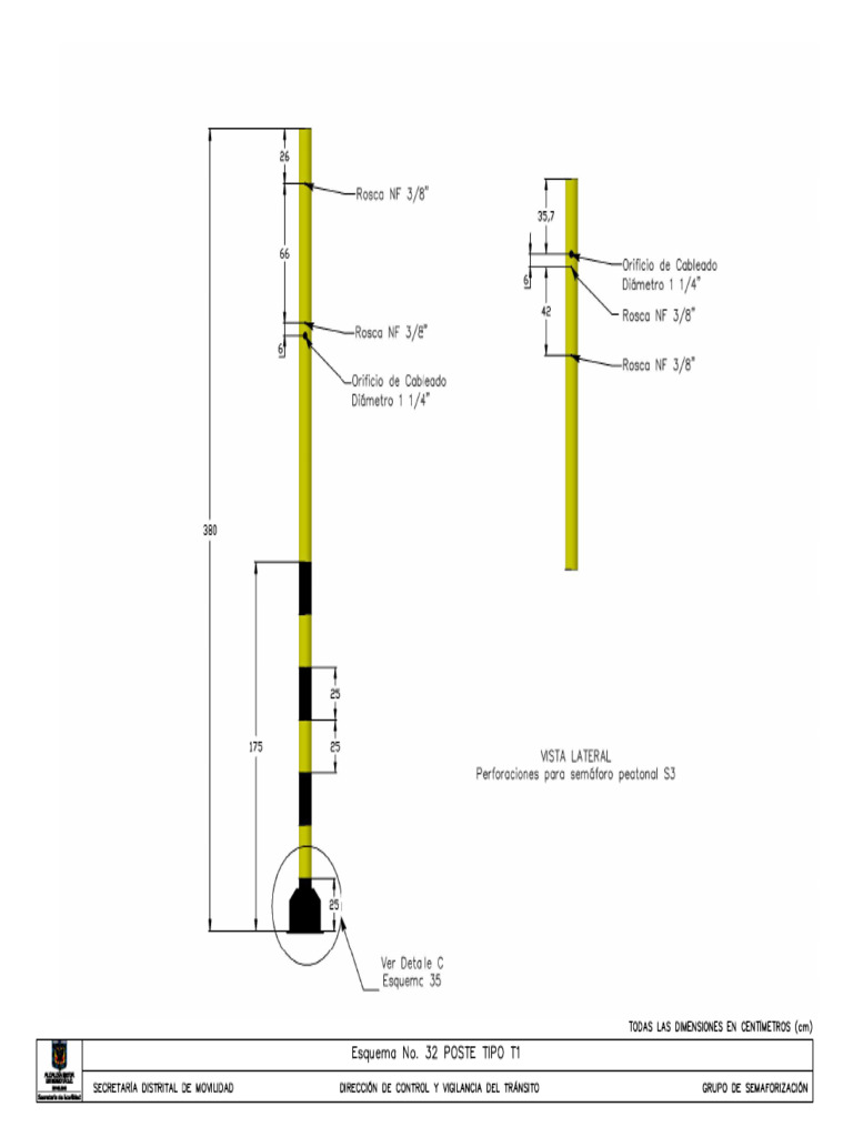 Esq.32- Poste Tipo T1 | PDF
