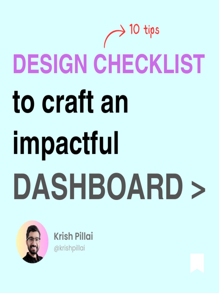 Design Checklist To Craft An Impactful Dashboard | PDF