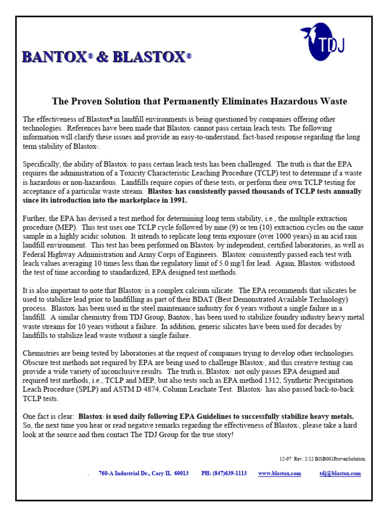 BlSB001ProvenSolution 1 | PDF | Environmental Science | Waste