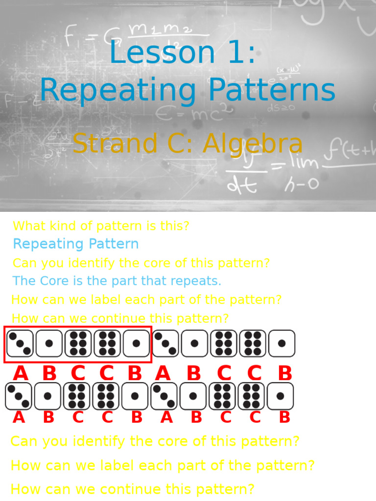 Understanding Repeating Patterns in Algebra | PDF