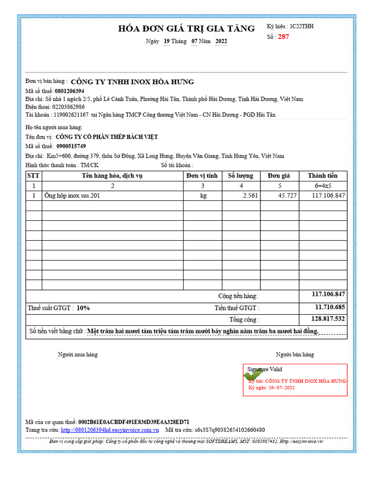 Hoadon 0801206394 287 | PDF