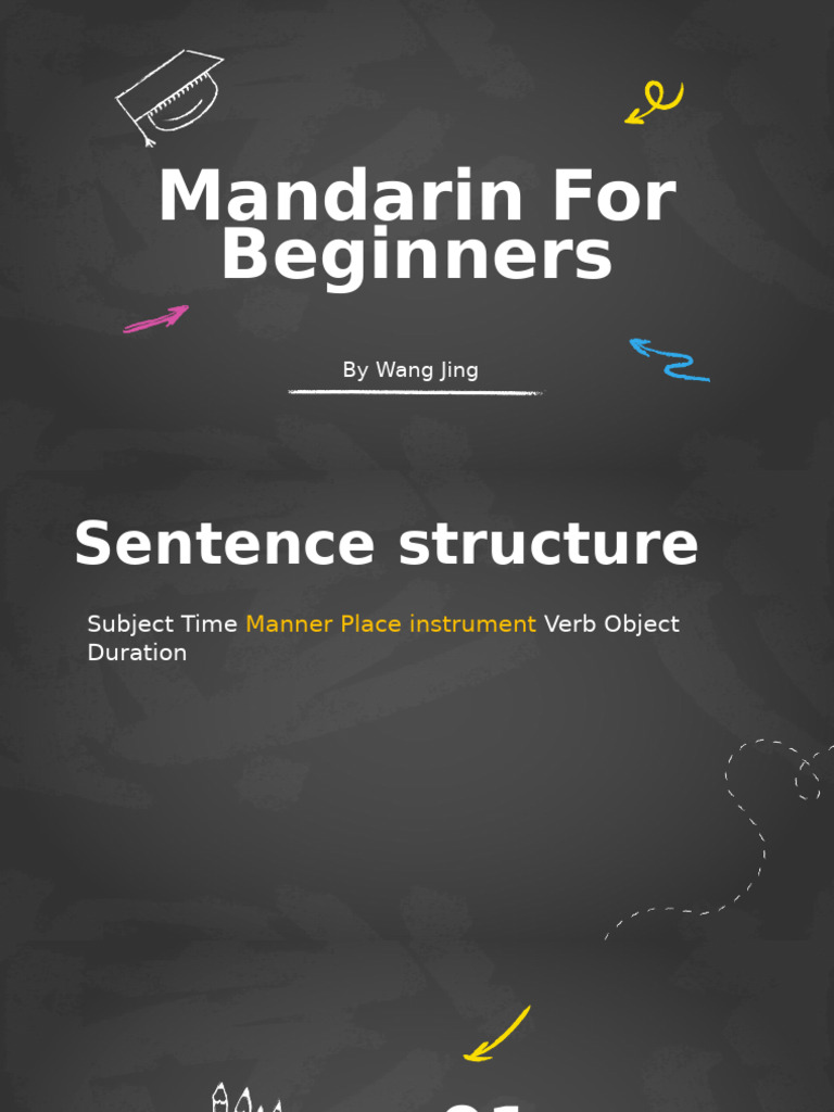 Mandarin Sentence Structure Guide | PDF | Phrase | Subject (Grammar)