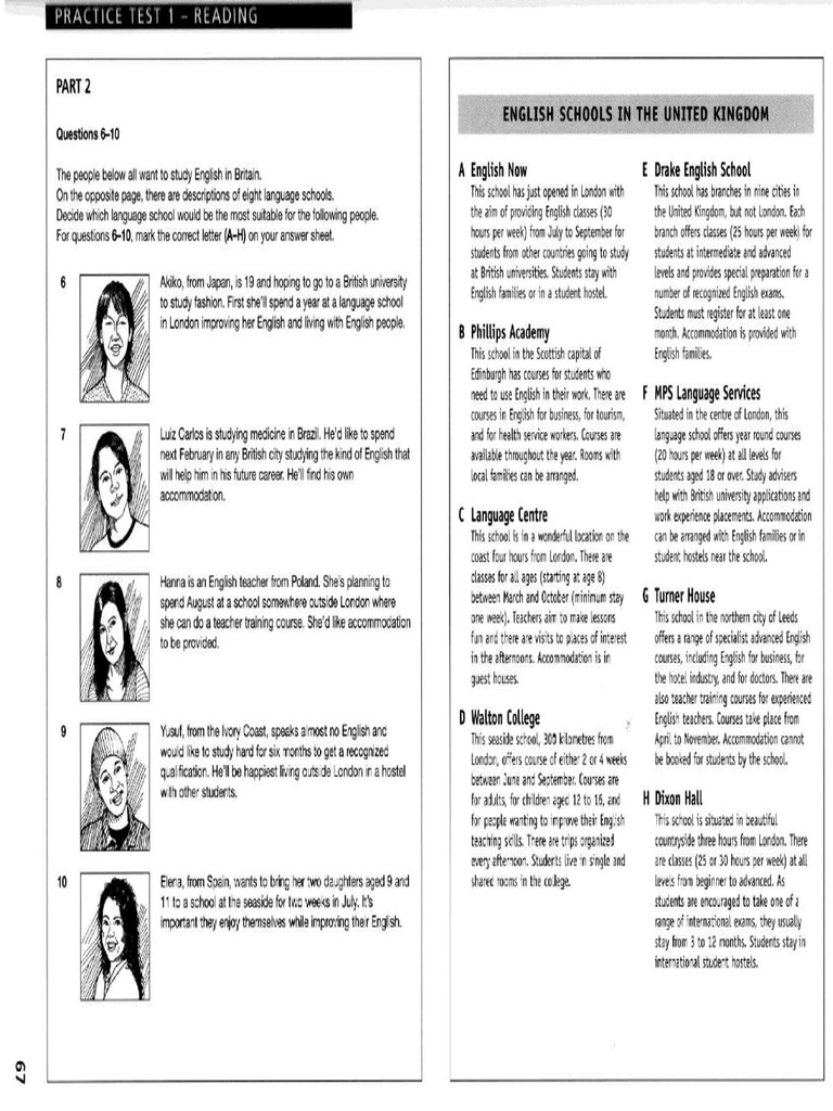 PET Coursebook-Reading P2 | PDF