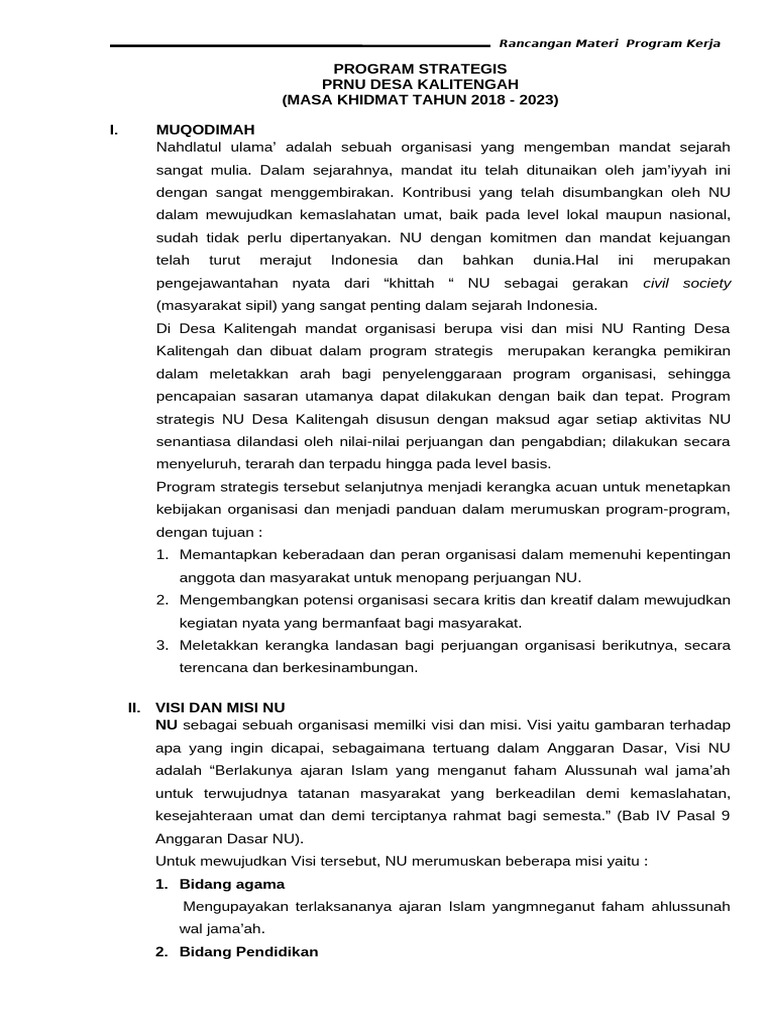 b.1. Komisi Program Kerja | PDF