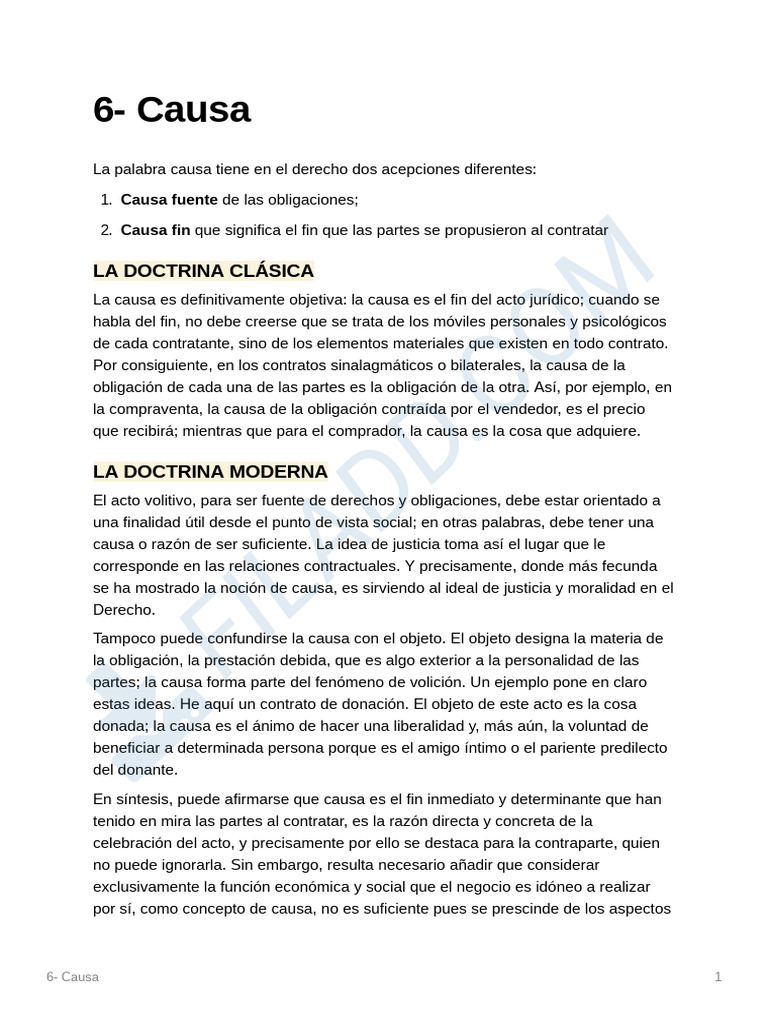 6 Causa | PDF