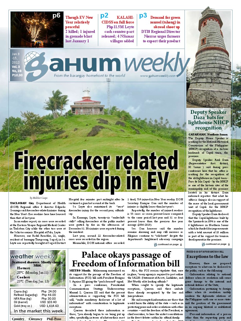 Gahum Weekly No.28 | PDF | Impeachment | Economy Of The Philippines