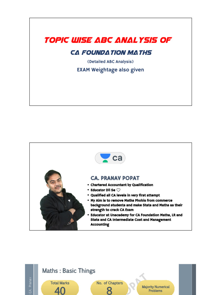 3.ABC Topic Analysis of Maths by Pranav Popat | PDF | Matrix (Mathematics) | Equations