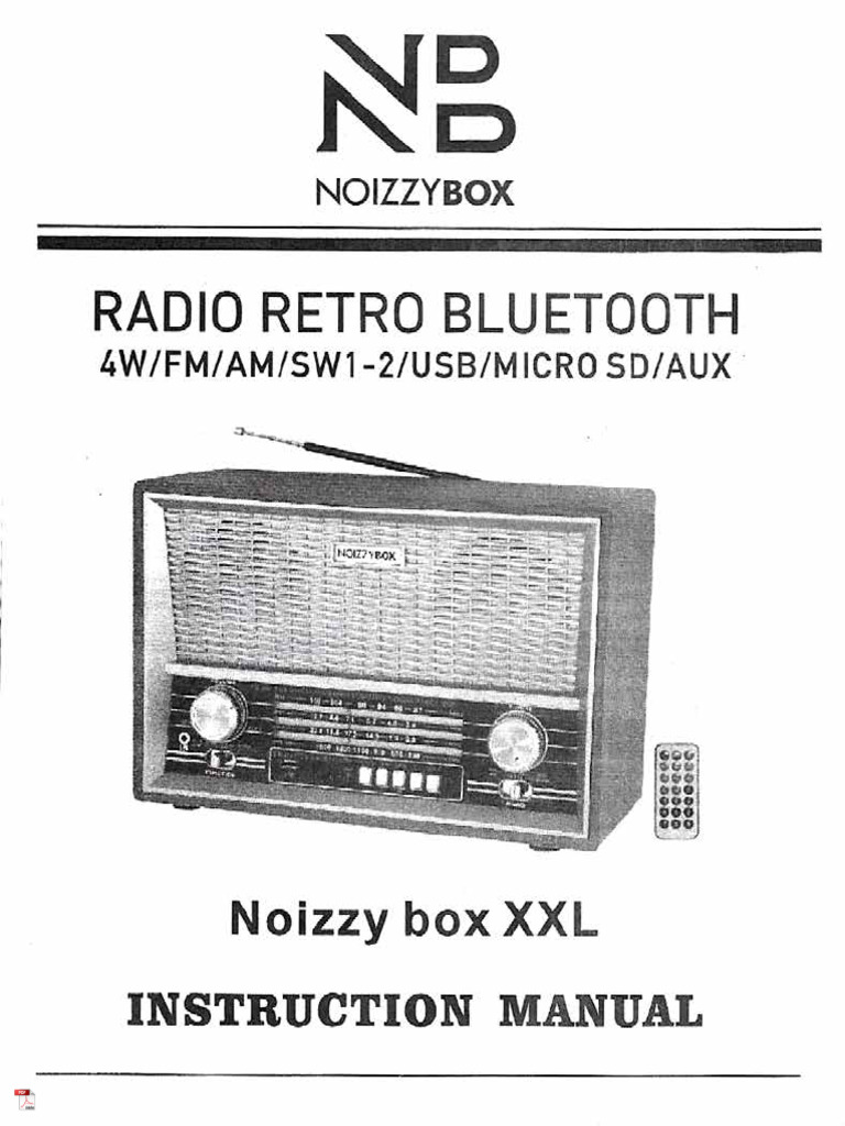 Noizzy Box Bluetooth User Manual | PDF