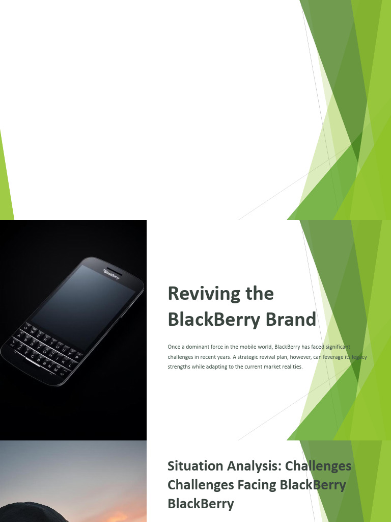 Reviving The BlackBerry Brand | PDF | Smartphone | Blackberry