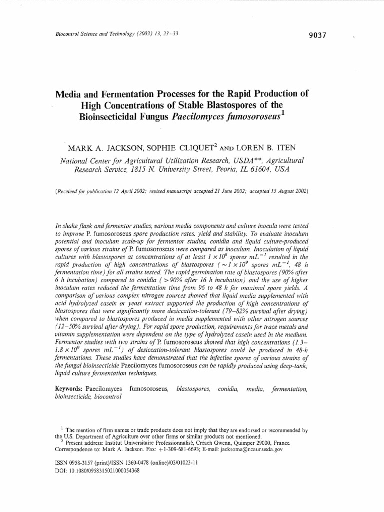 Media and Fermentation Processes For The Rapid Pro | PDF | Science ...