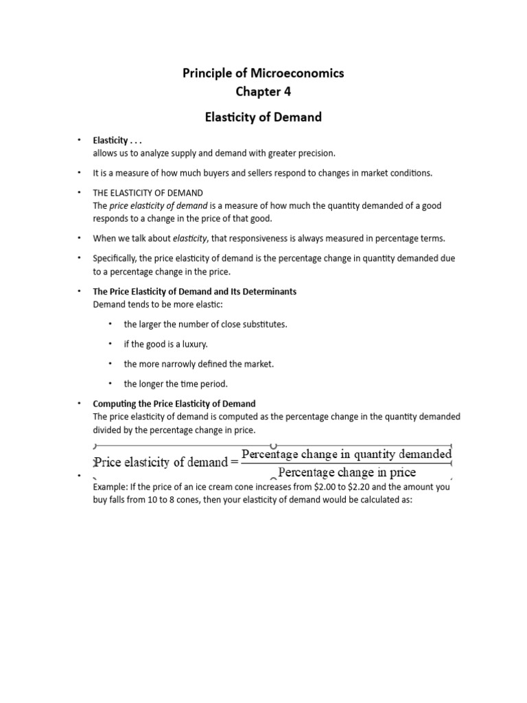 Elasticity of Demand Explained | PDF | Elasticity (Economics) | Demand