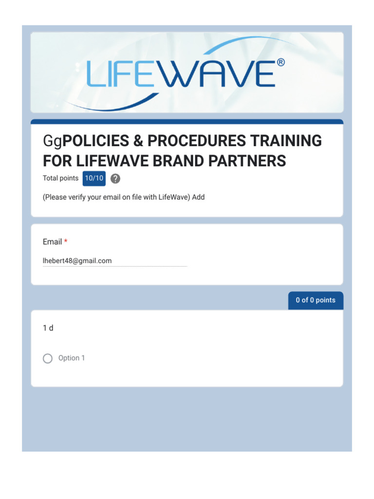Ggpolicies & Procedures Training For Lifewave Brand Partners | PDF ...