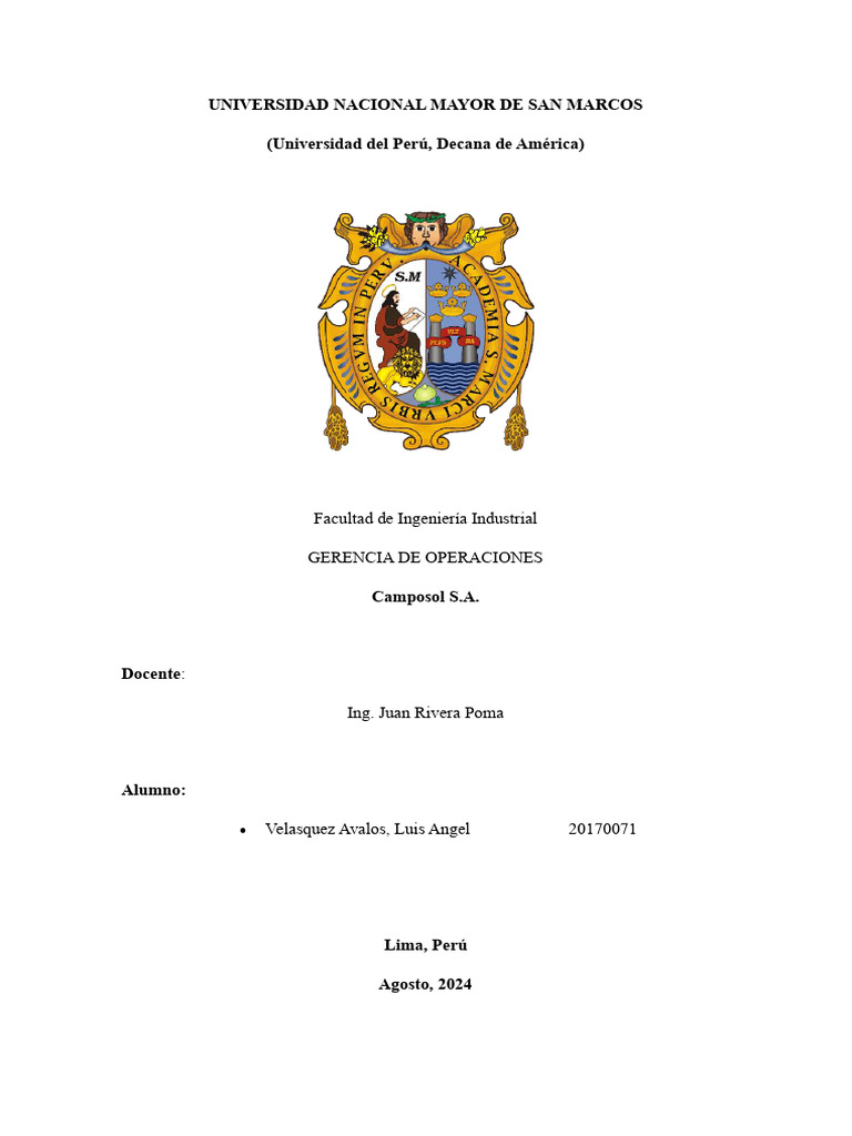 Tarea Semana 1 Luis Velasquez | PDF | Cosecha | Business