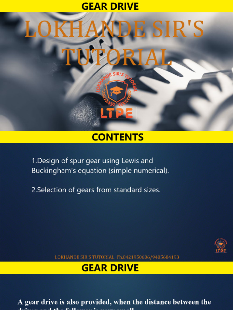 Design of Spur Gear-3 | PDF