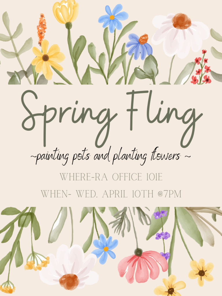 Spring Fling Painting Pots and Planting Flowers | PDF
