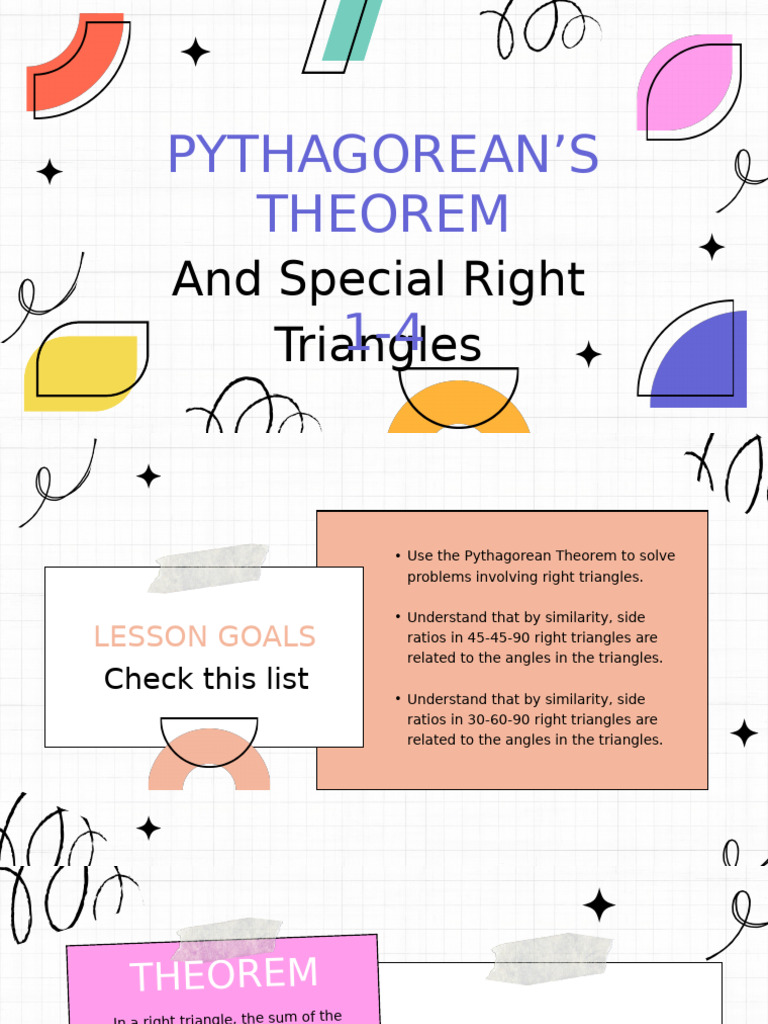 1-4 Special Right Triangles | PDF | Triangle | Classical Geometry